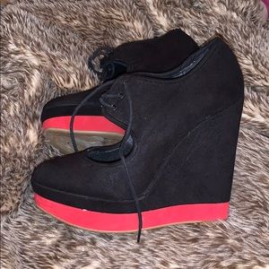 Black Call It Spring Platform Heels on Poshmark